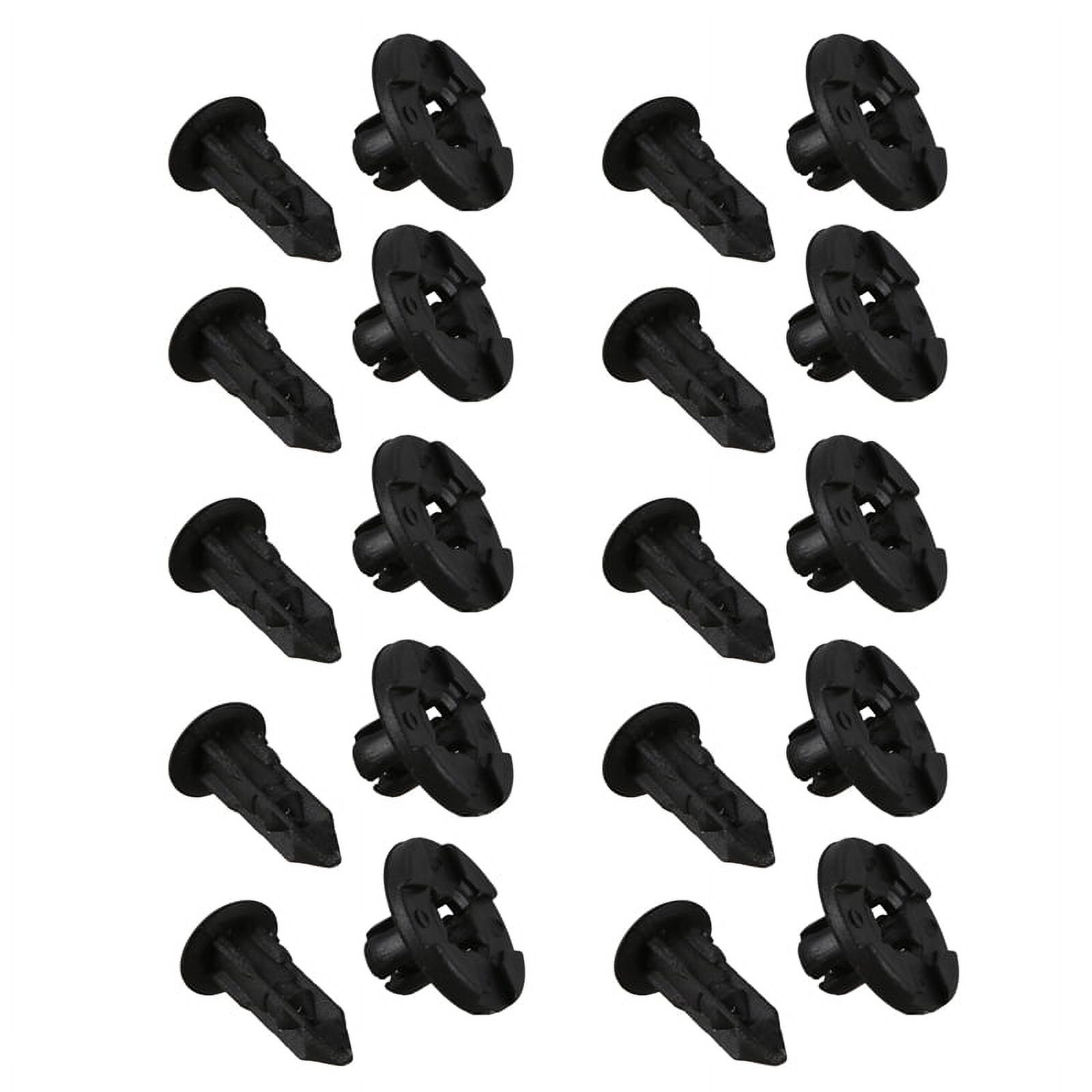10 x Plastic Fastener Clip 8mm For - Walmart.com