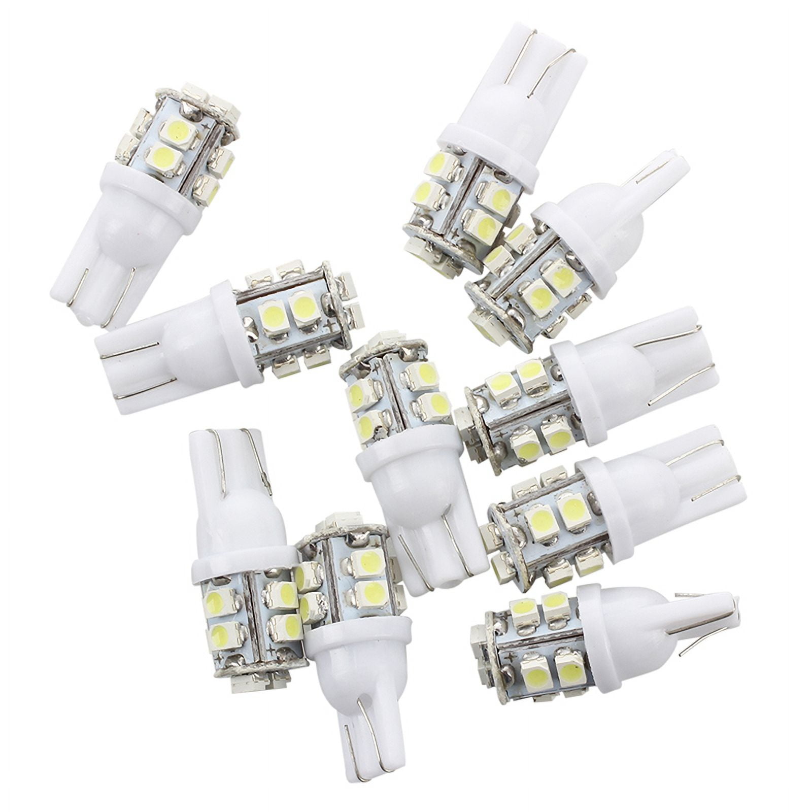 10 x T10 168 194 W5W Car White High Power SMD 10 LED Wedge Light Bulb ...