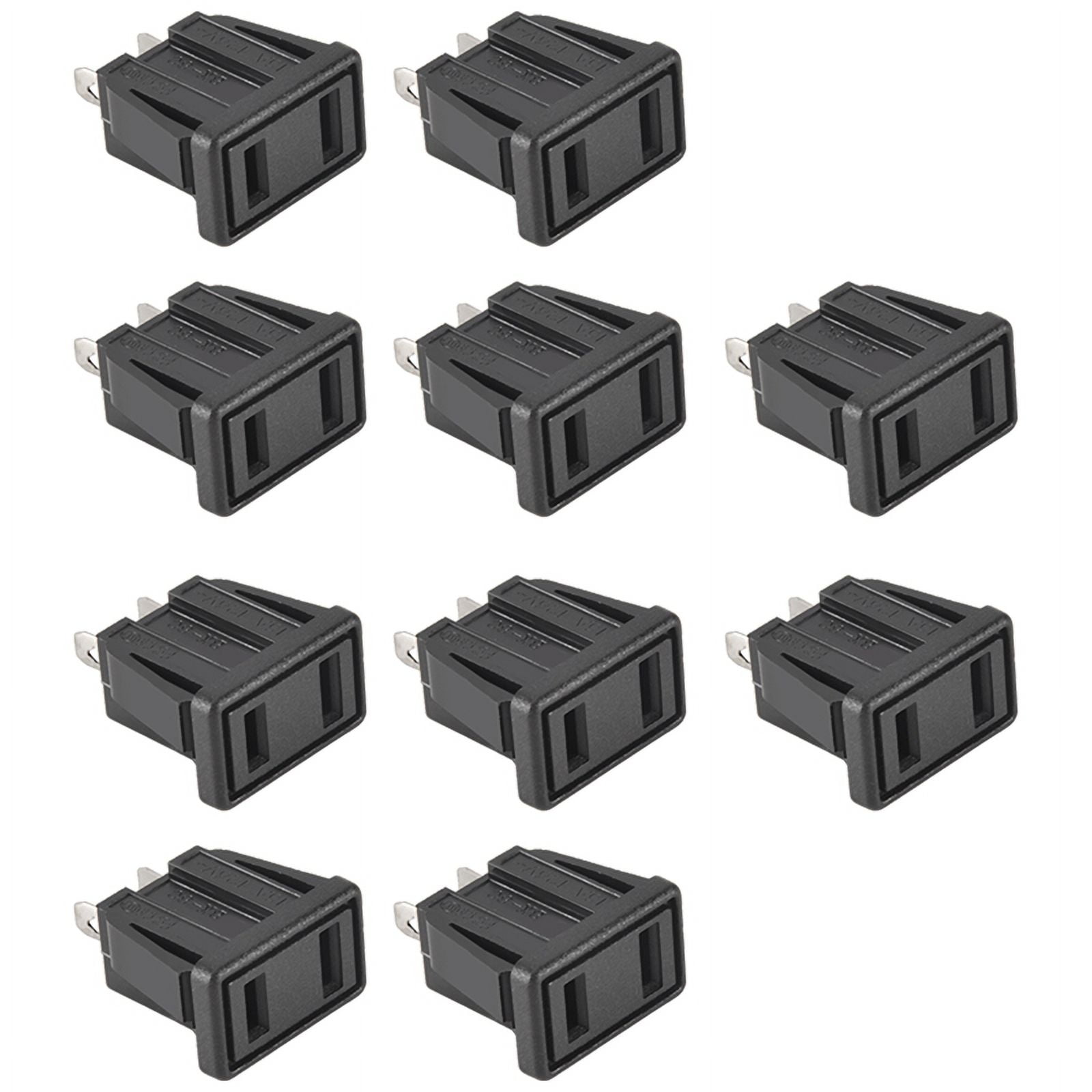 10 x US Type Panel Mounting AC Power Socket Outlet AC 125V 15A ...