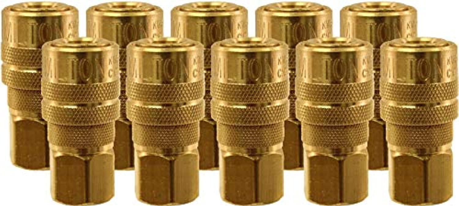 10 x milton 715bk m style quick coupler: 1/4-inch female coupler ...