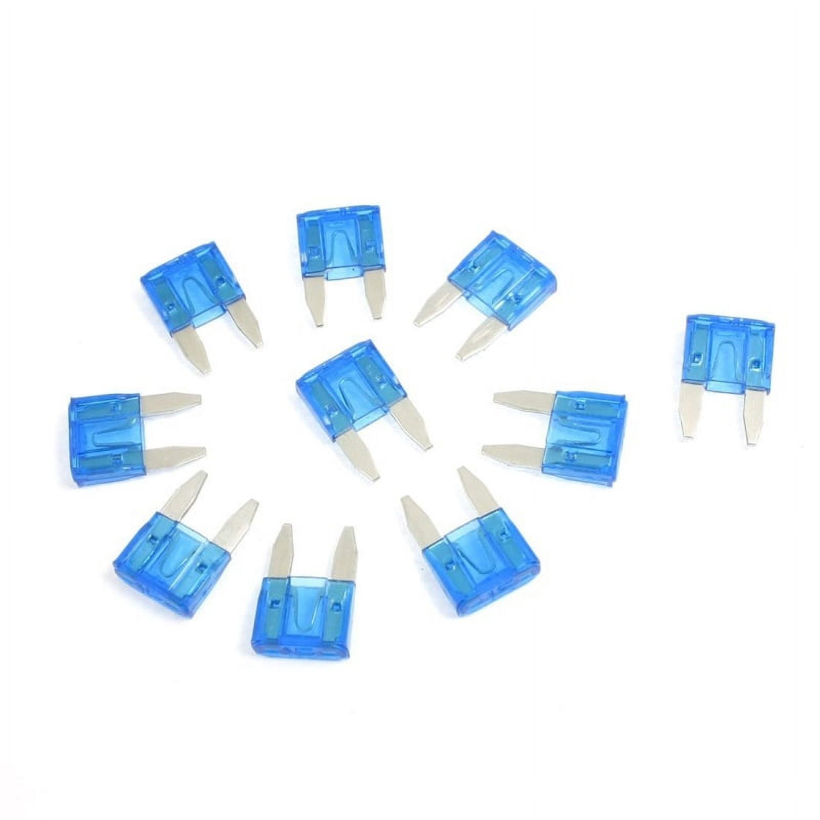 10 x mini blade fuse for automotive fuse flat 15 A blue - Walmart.com