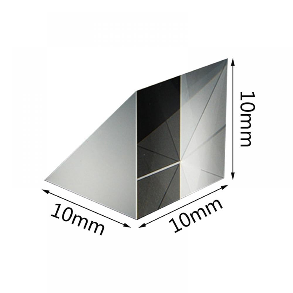 10 x 10 x 10 mm Optical Glass Triangular Prism for Teaching Light ...