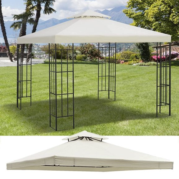 Garden Winds Replacement Canopy Top Cover for ShelterLogic Redwood ...