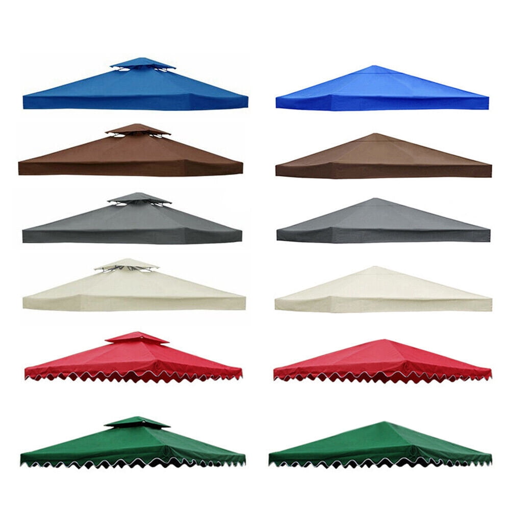 10'x10' Canopy Cover Outdoor Patio Gazebo Replacement Top Cover, Double ...