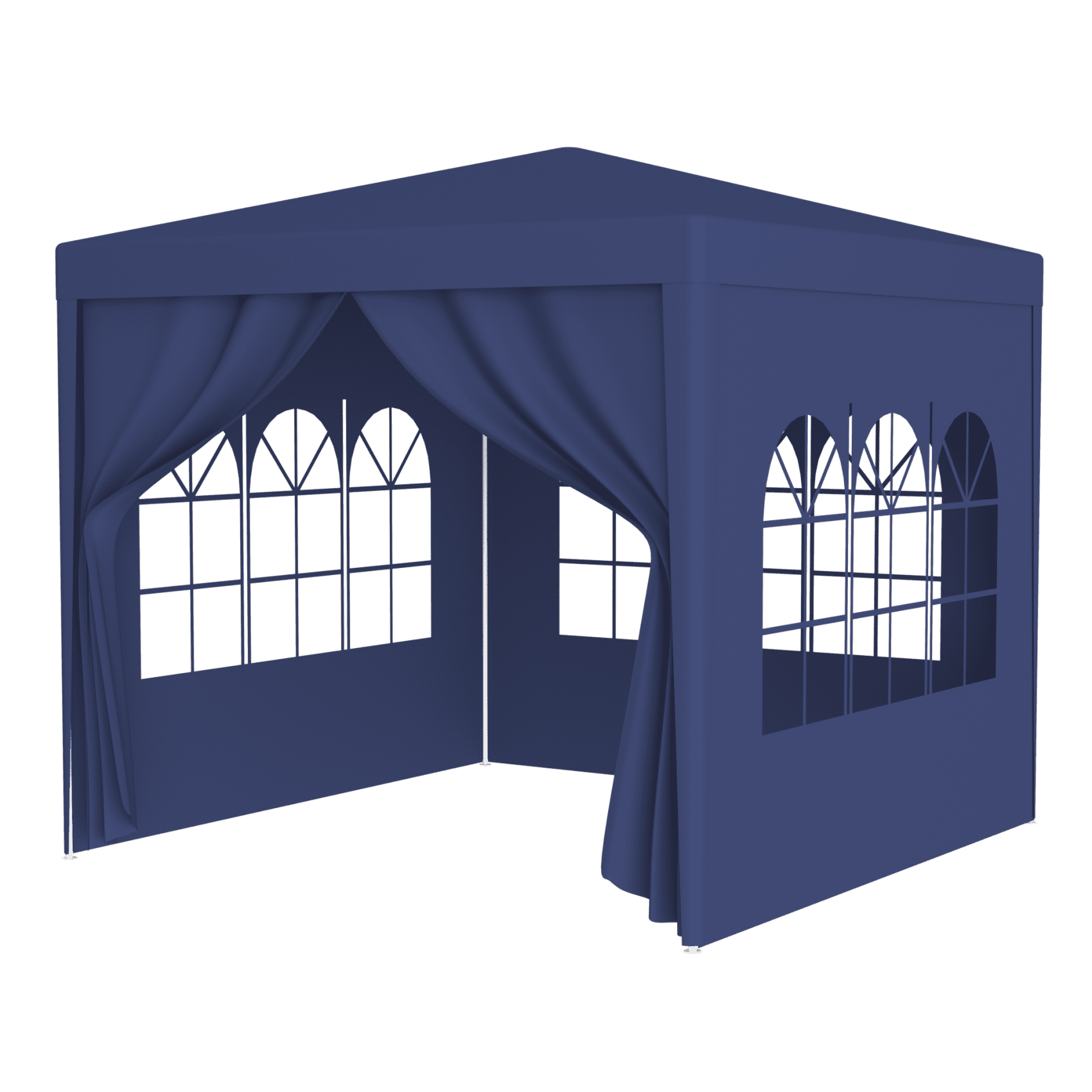10'x10' Canopy Tent with 4 Removable Sidewalls,Portable Party Tent with ...