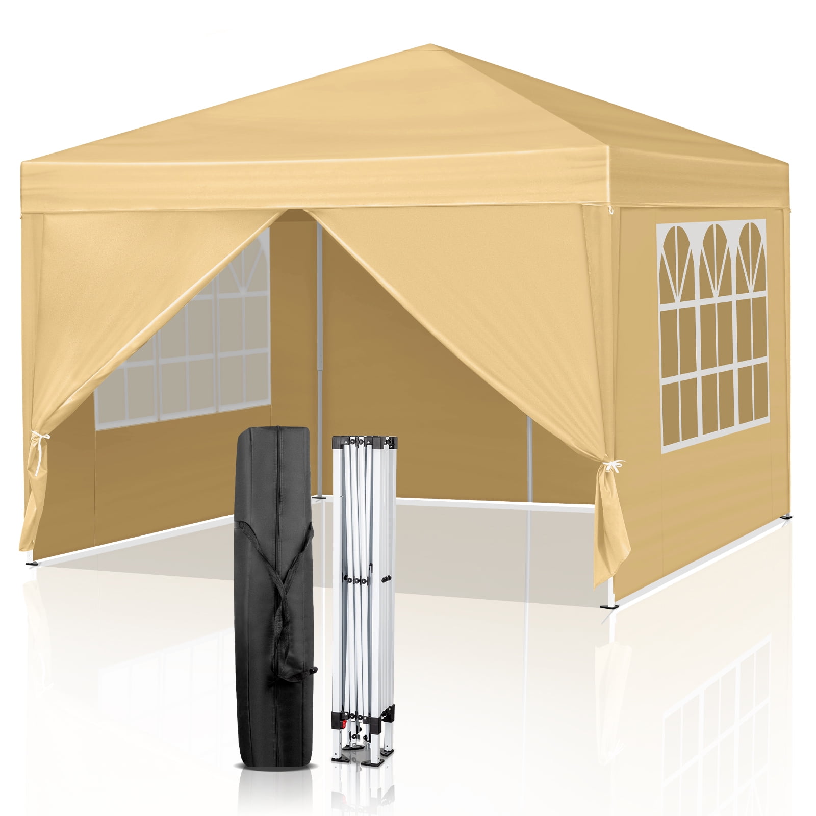 10'x10 Canopy Tent, Waterproof Instant Gazebo Tent Outdoor Party ...