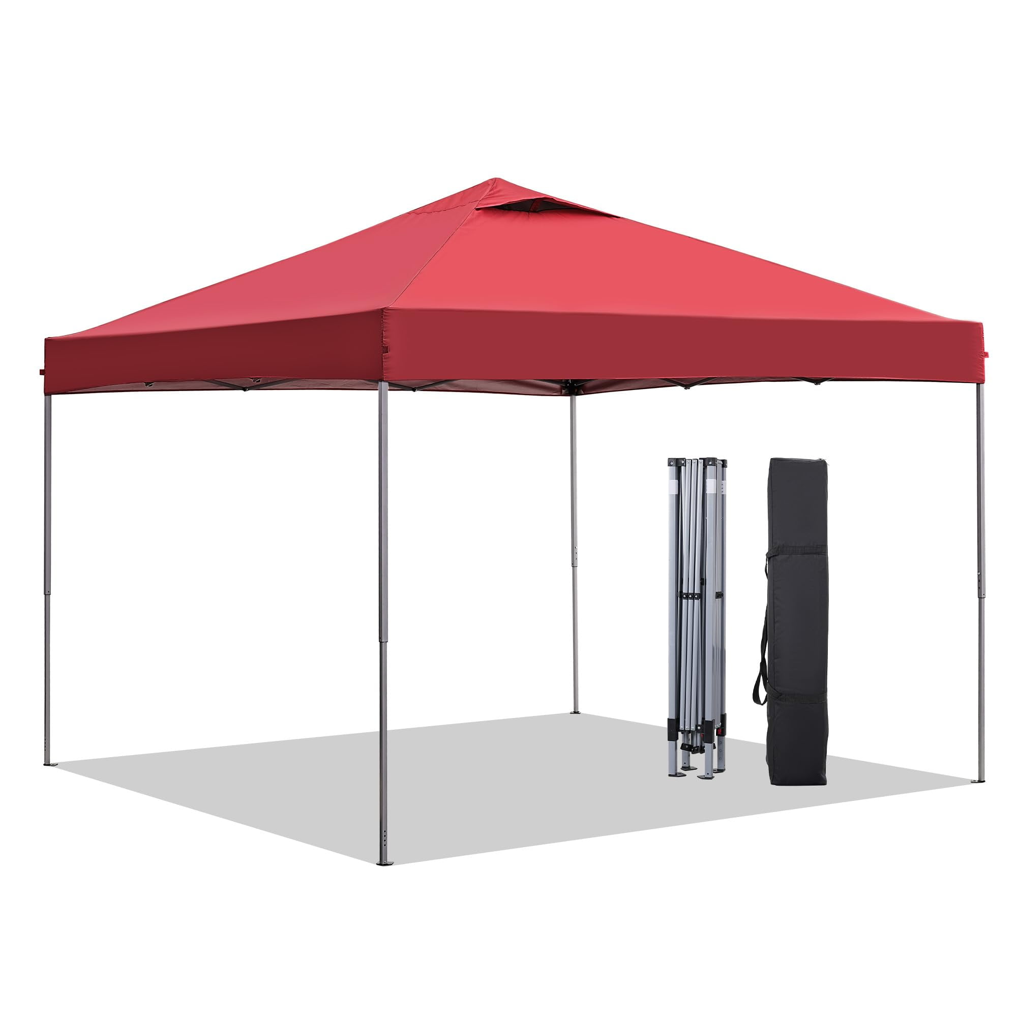 10'x10' Instant Pop Up Canopy Tent, Portable Outdoor Shade Shelter for ...