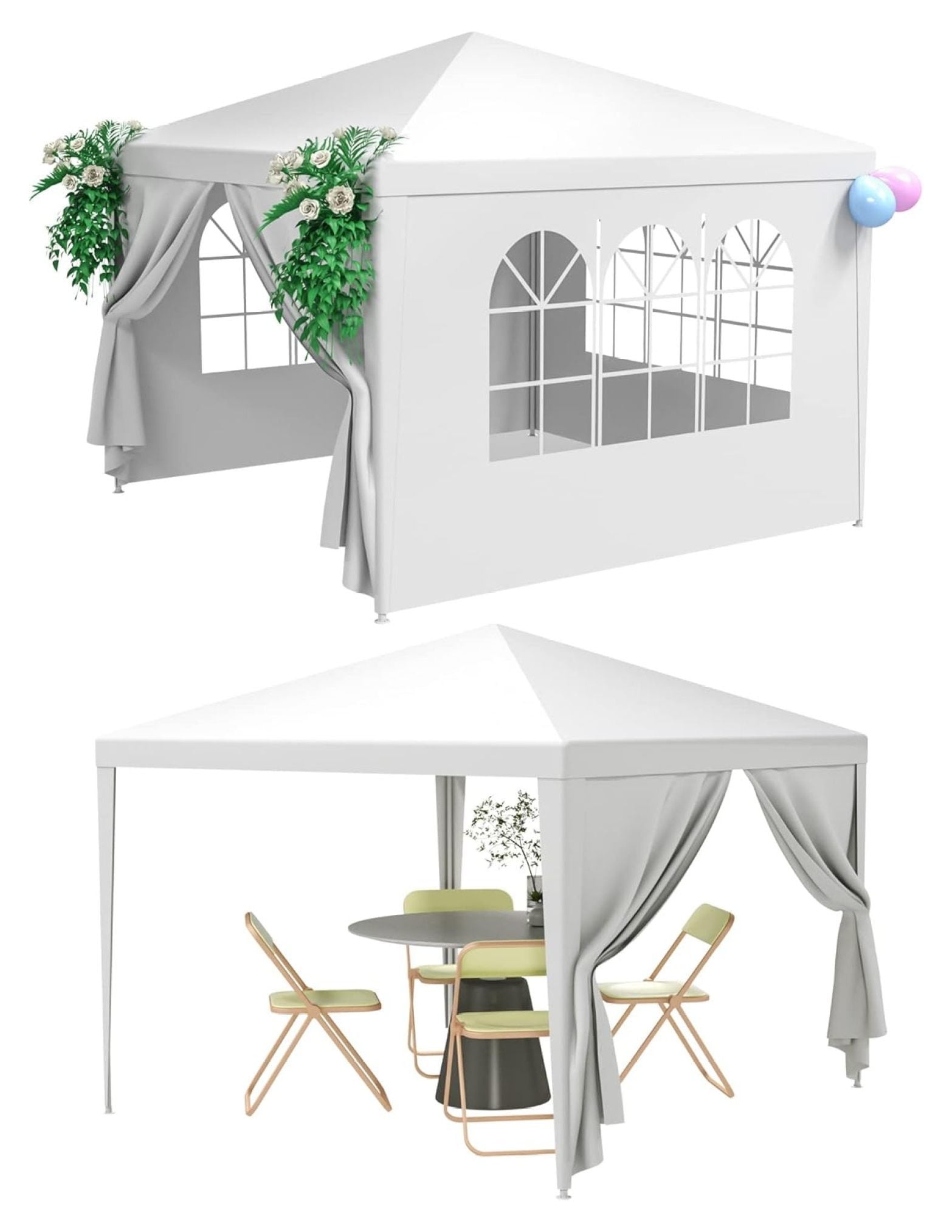 10'x10' Outdoor Canopy Tent Patio Camping Gazebo Storage Shelter ...