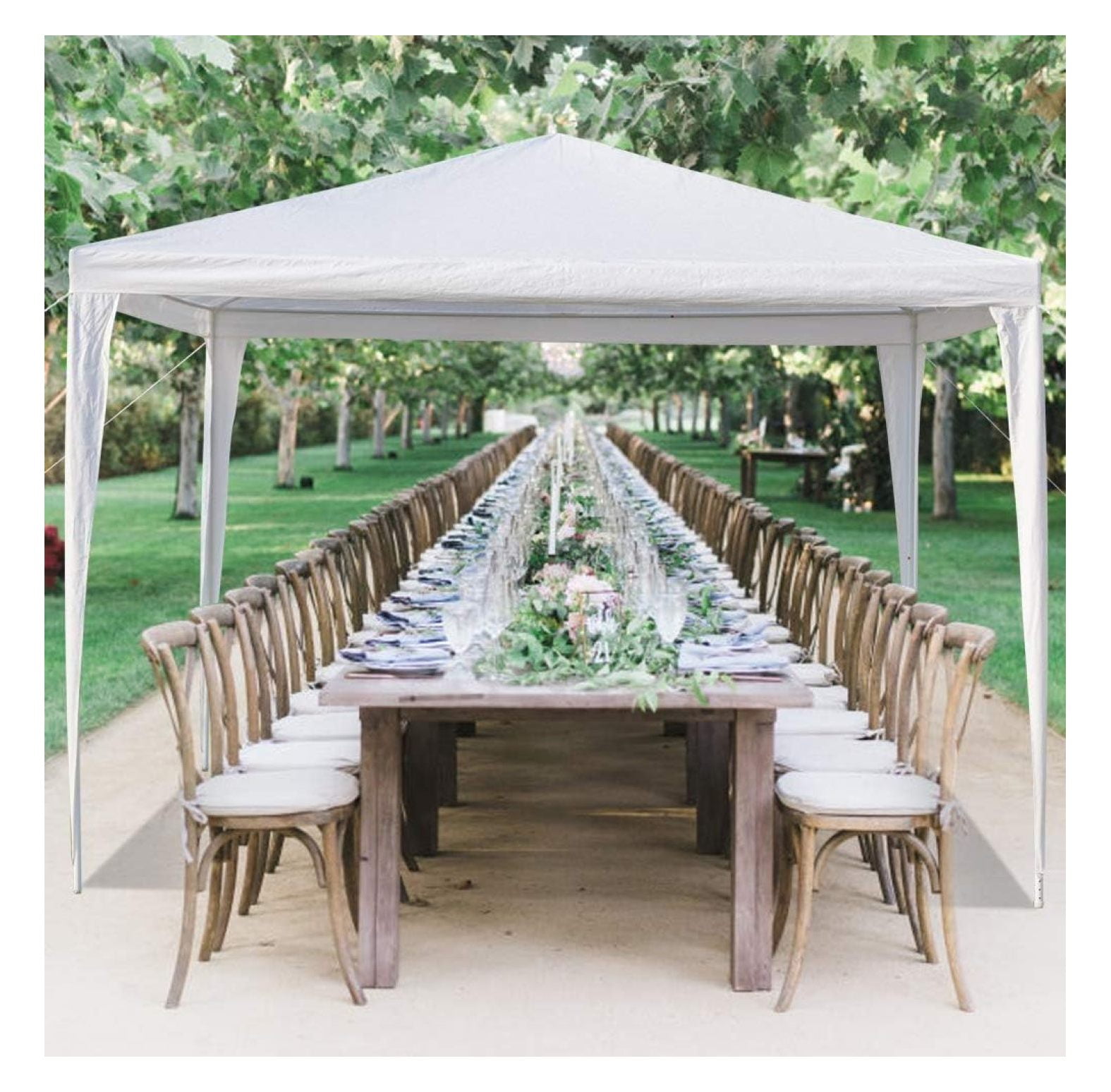 10'x10' Outdoor Gazebo Patio Canopy Wedding Party Tent Sunshade Shelter ...