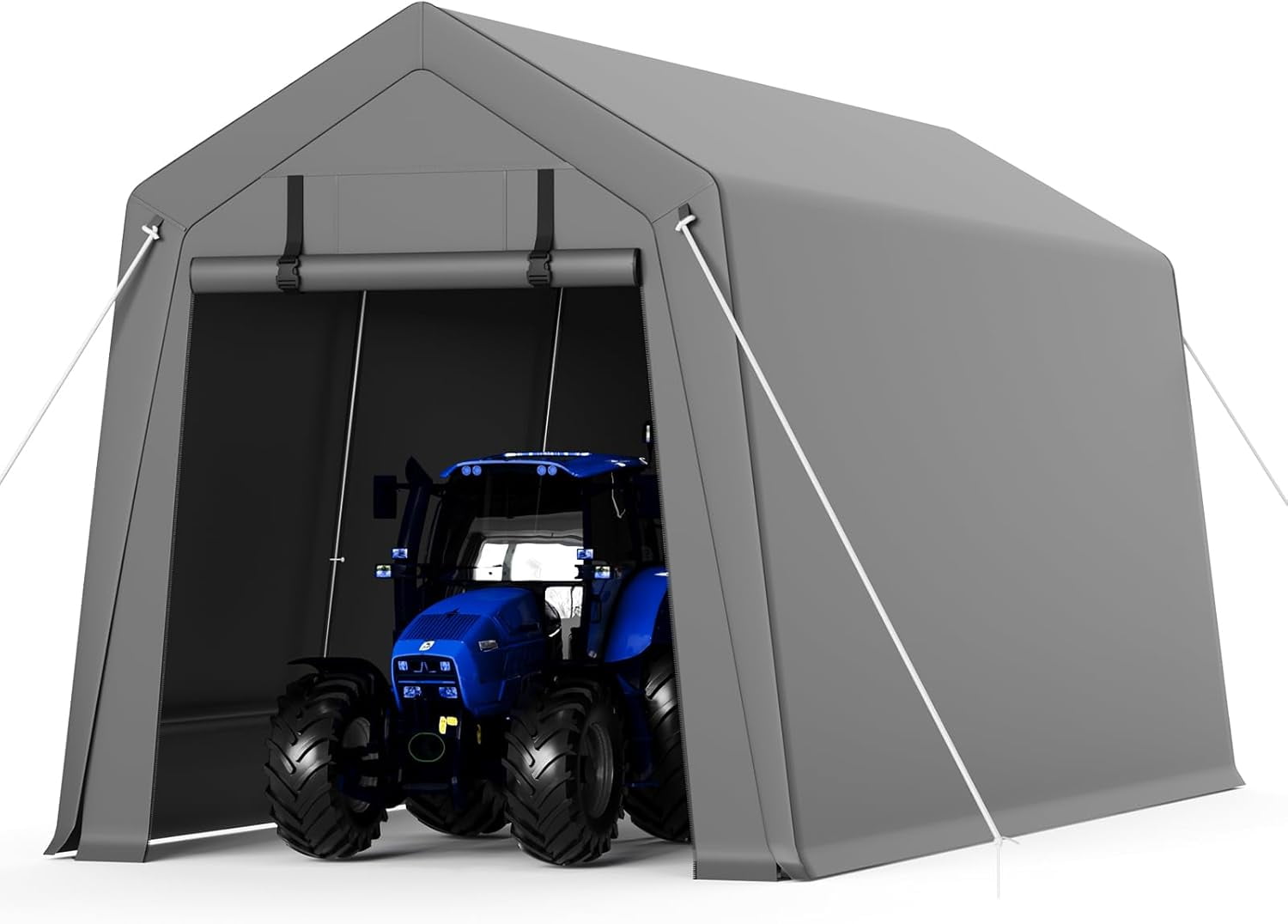 10'x10' Outdoor Portable Storage Shed with Waterproof & UV-Resistant ...