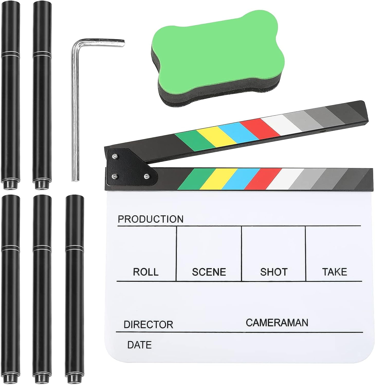 10“x12”Acrylic Film Movie Directors Clapboard,Hollywood Filming Slate ...