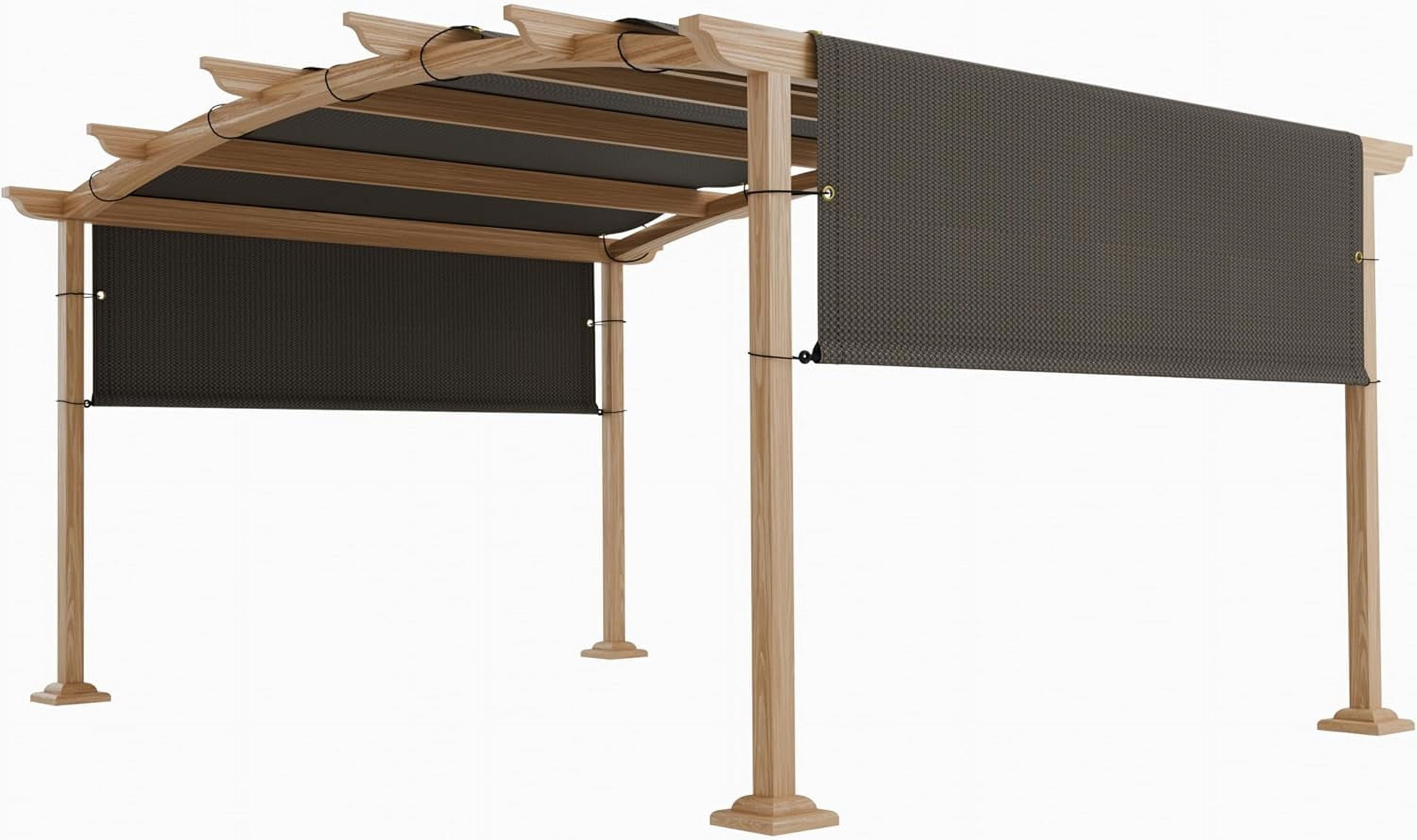 10'x12' Outdoor Pergola Shade Cover Canopy for Patio Deck Sunshade ...