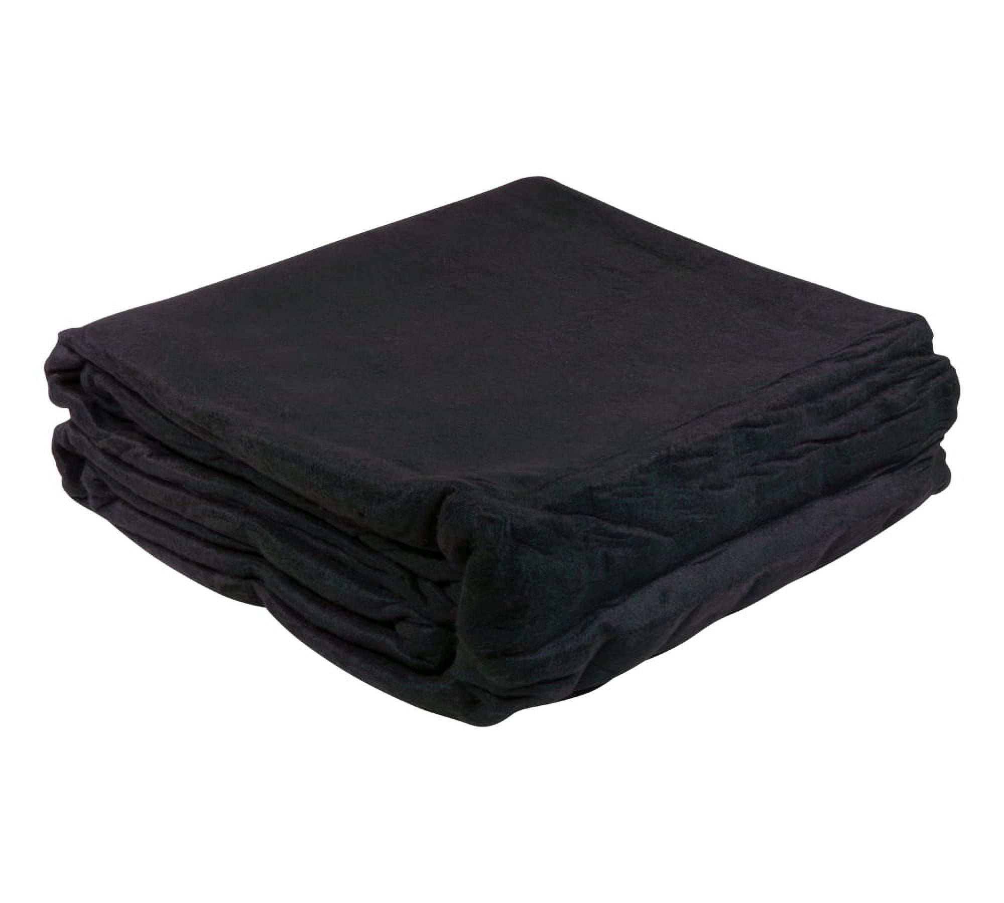 10'x13' Black Pre Tarp Blanket with Grommets for Tarp & Cargo Load ...