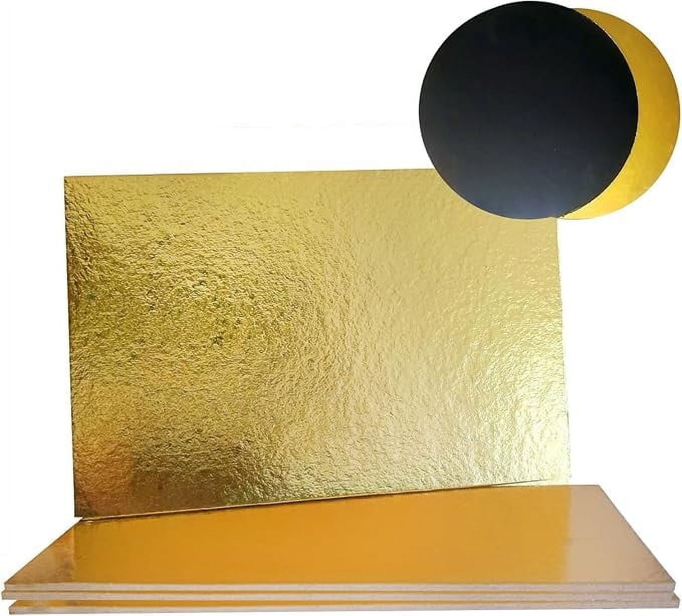 10"x14" Gold/Black Rectangle Compressed Cakeboards 3 mm thick, 25 ct ...