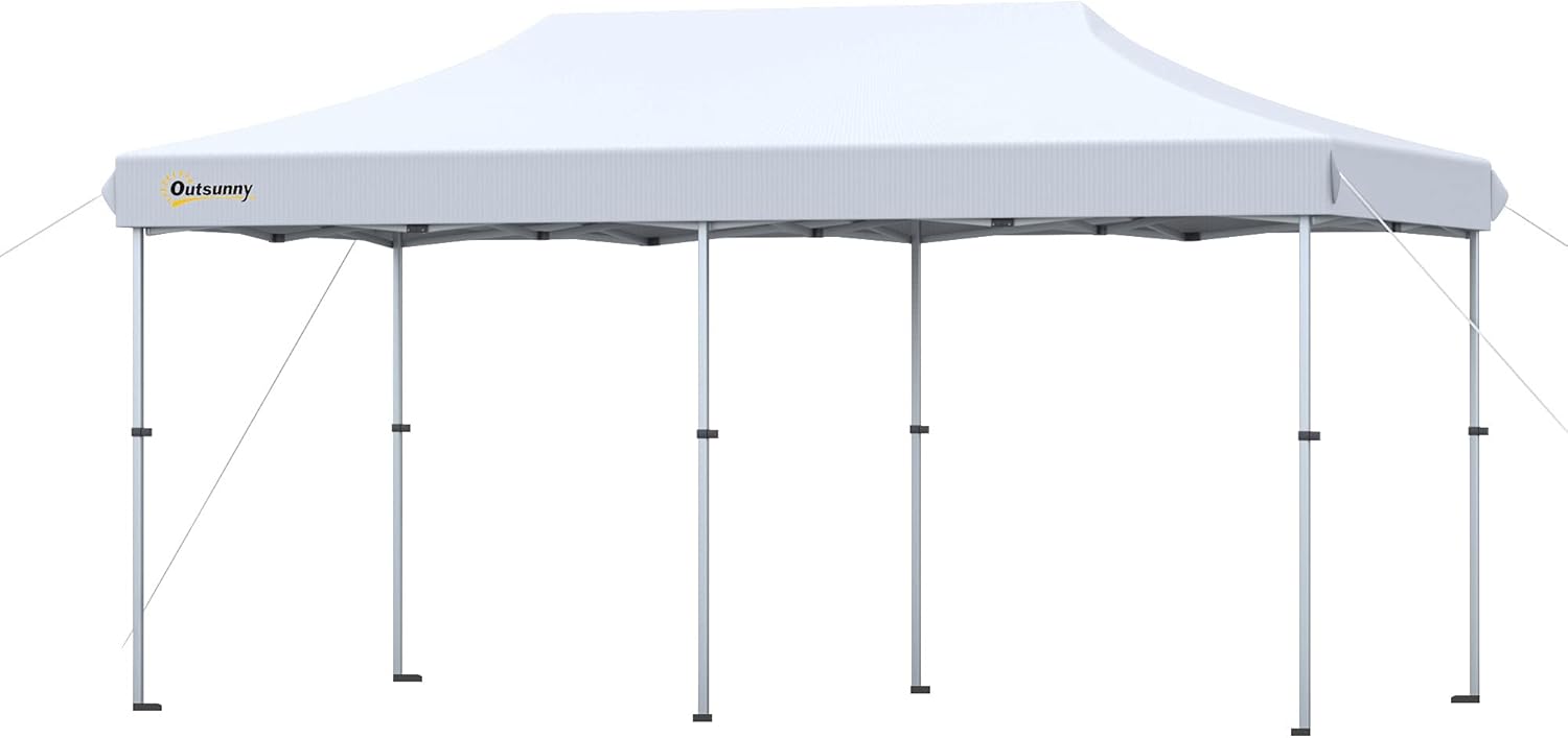 10'x20' Aluminum Pop Up Canopy Tent, Upgraded Thicker Tube Instant ...