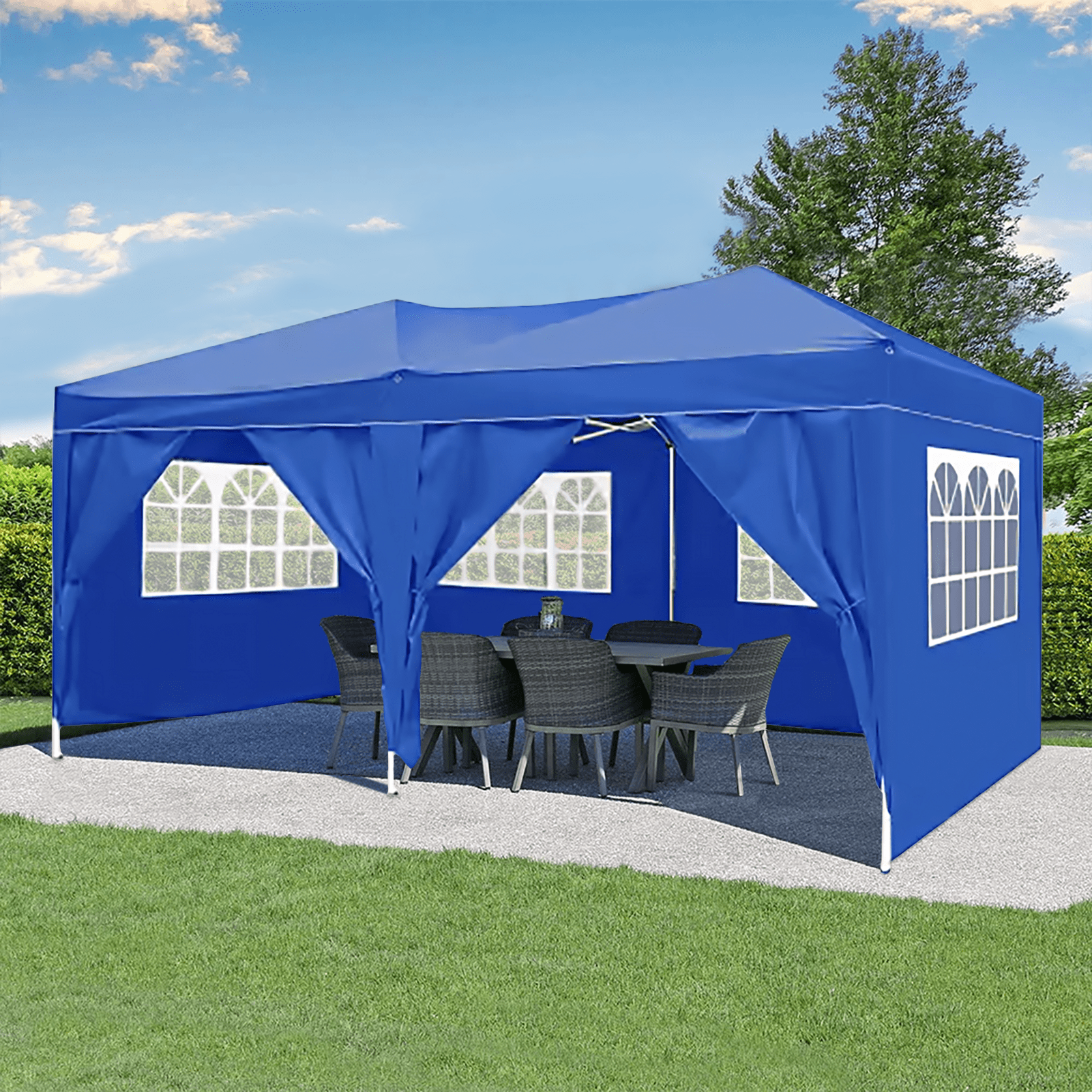10 'x20' Blue Folding Terrace Waterproof Commercial Instant Outdoor ...