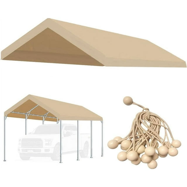 10'x20' Carport Canopy Replacement Top Cover for Car Garage Shelter ...