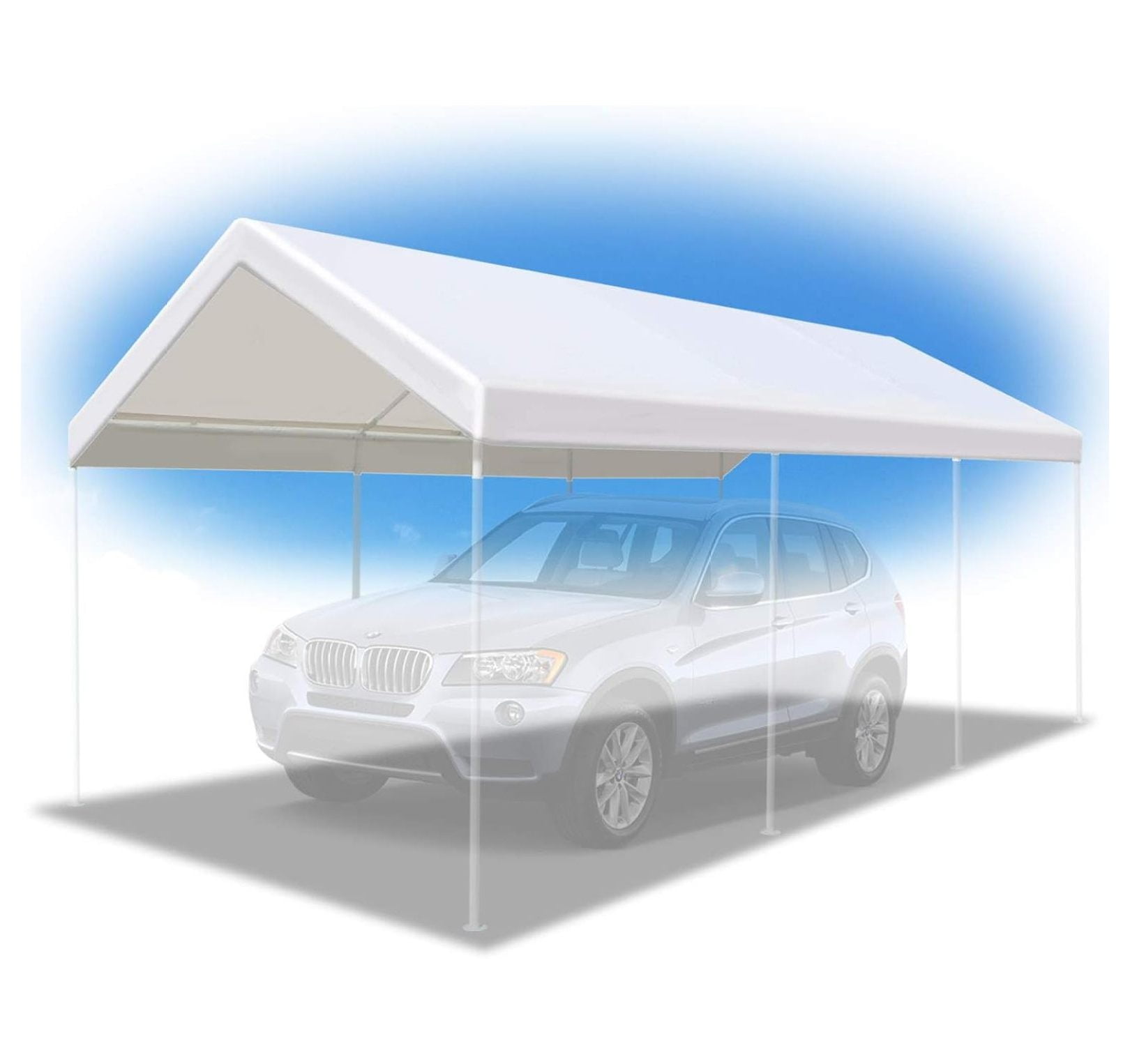 10'x20' Carport Replacement Canopy Garage Top Tarp Shelter Cover ...