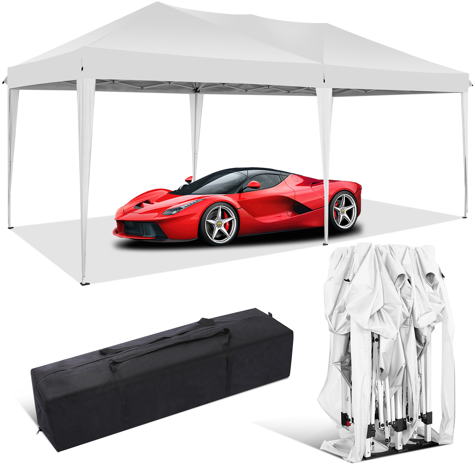 Quictent Privacy 10x15 EZ Pop Up Canopy Tent with Sidewalls Instant ...