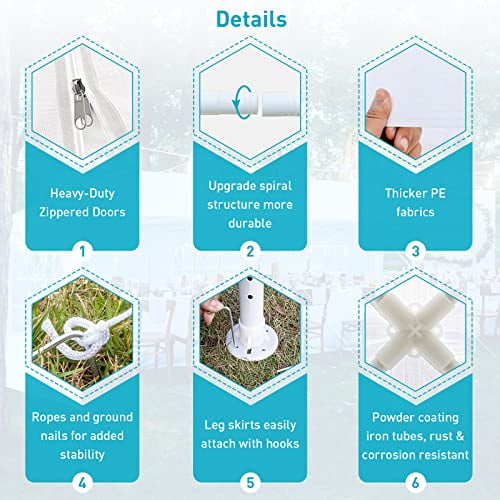 10'x20' Party Tent, Outdoor Tents for Parties, Wedding, Graduation and ...