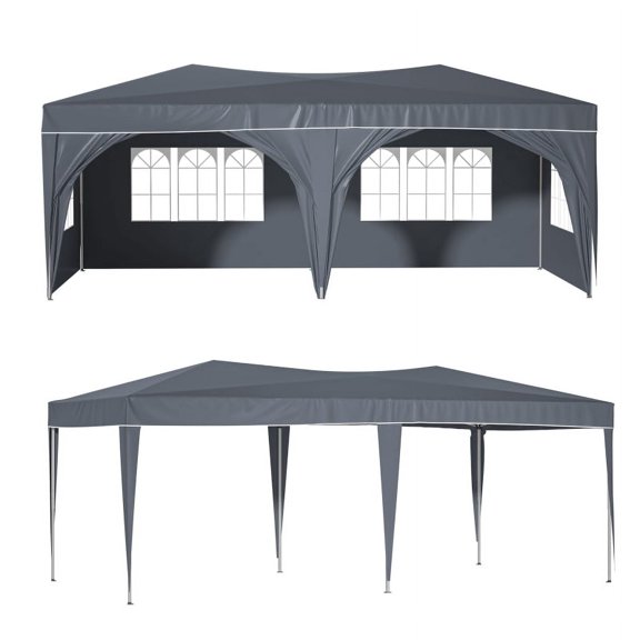 Mellcom 10x30ft Heavy Duty Canopy Tent, Easy up Canopy with Roller Bag ...