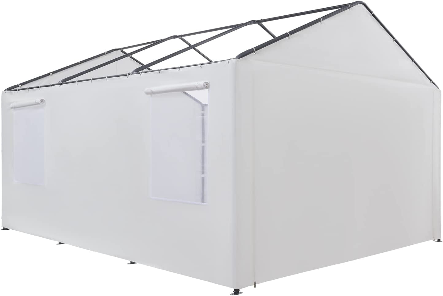 10'x20' Tarp Replacement Sidewall for Carport & Canopy with Roll-up ...