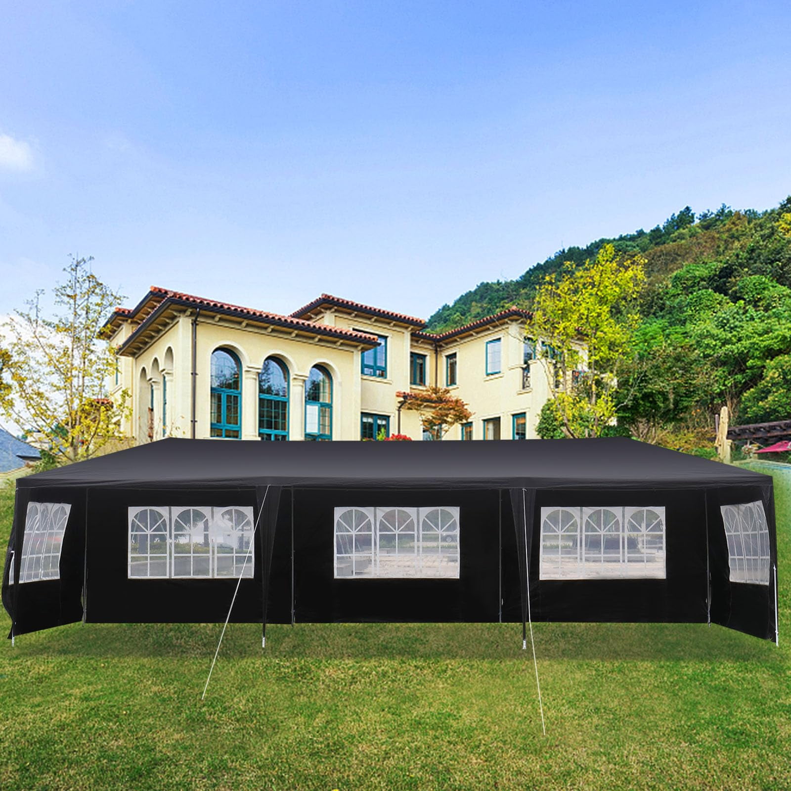 10'x30' Heavy Duty Outdoor Party Tent with 8 Removable Sidewall ...