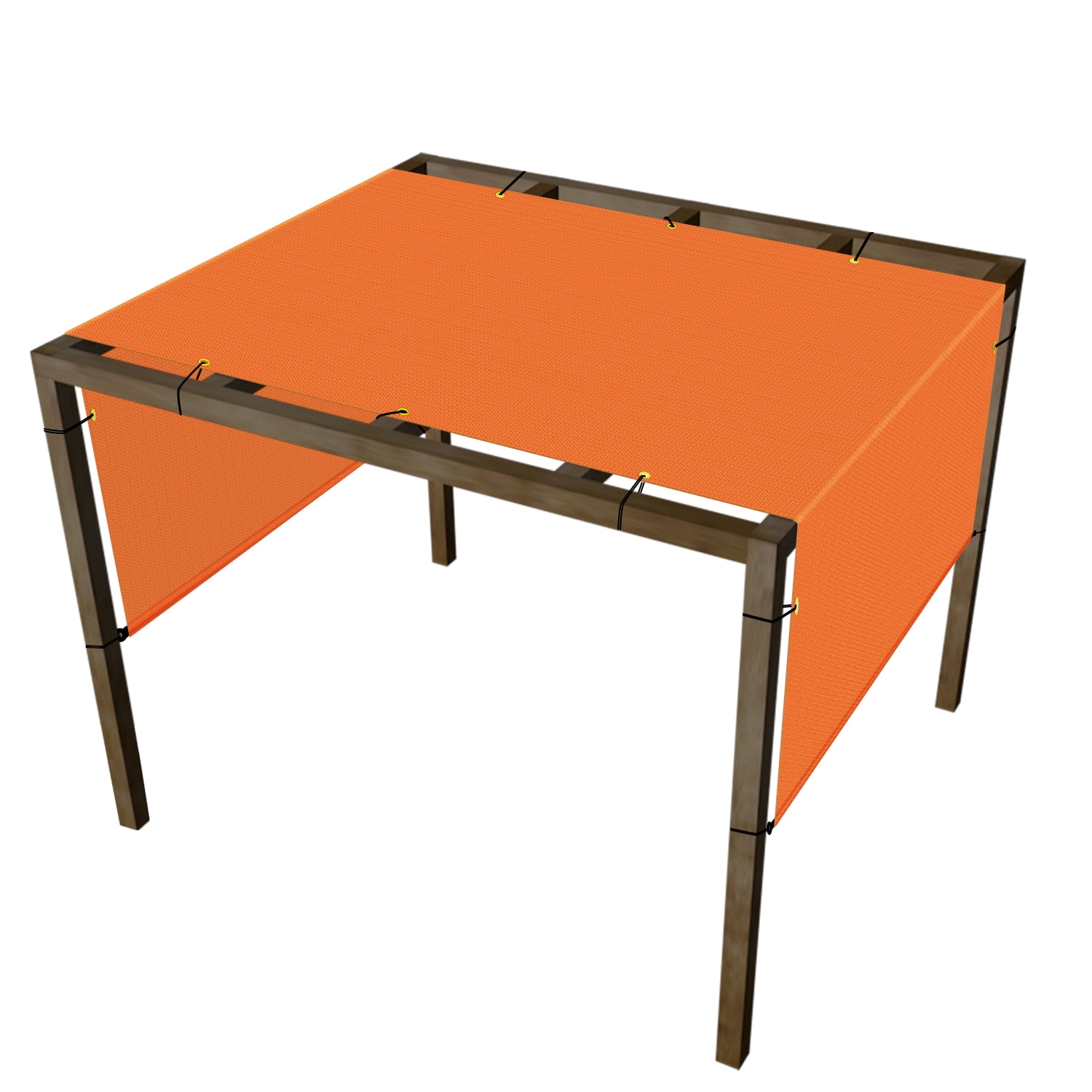 10'x5' Orange Outdoor Sun Shade Panel Universal Pergola Replacement ...