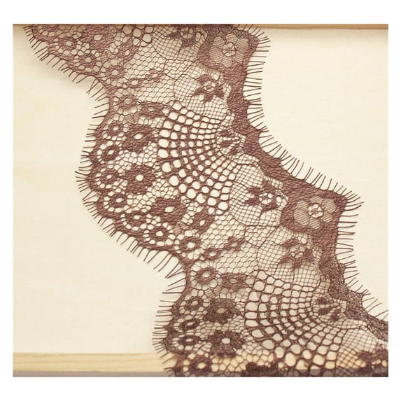 10 yards/Lot Flower Embroidered Lace Fabric Trim Ribbon For Garment ...