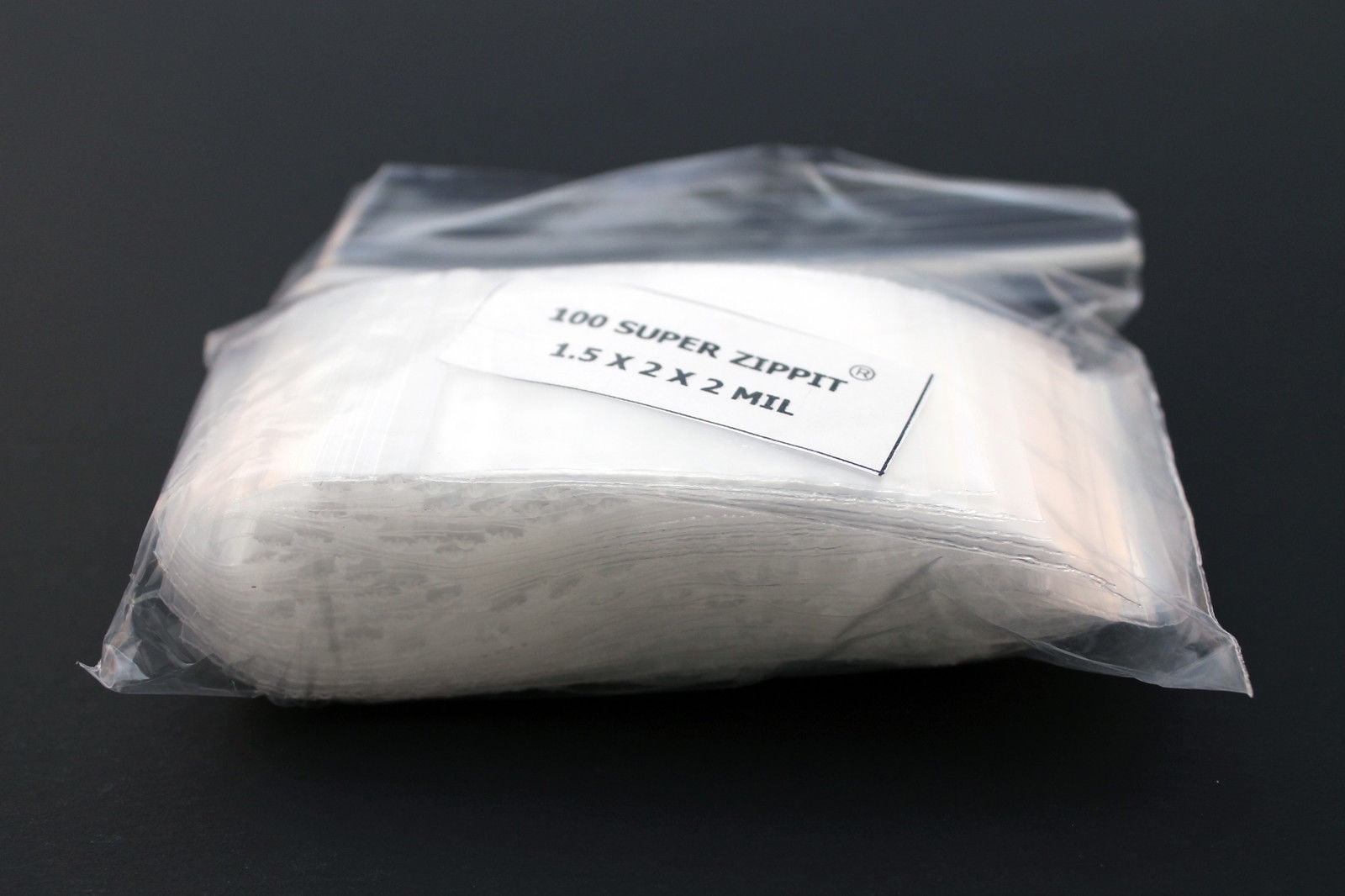 100 1-1/2" x 2" ZIPLOCK BAGS Small CLEAR 2MIL RECLOSABLE Baggies 1.5x2 ...