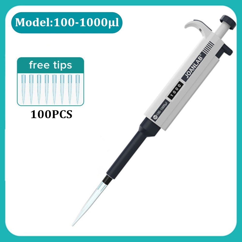 100-1000μl Pipettor Single Channel Adjustable Microliter Pipette Lab ...