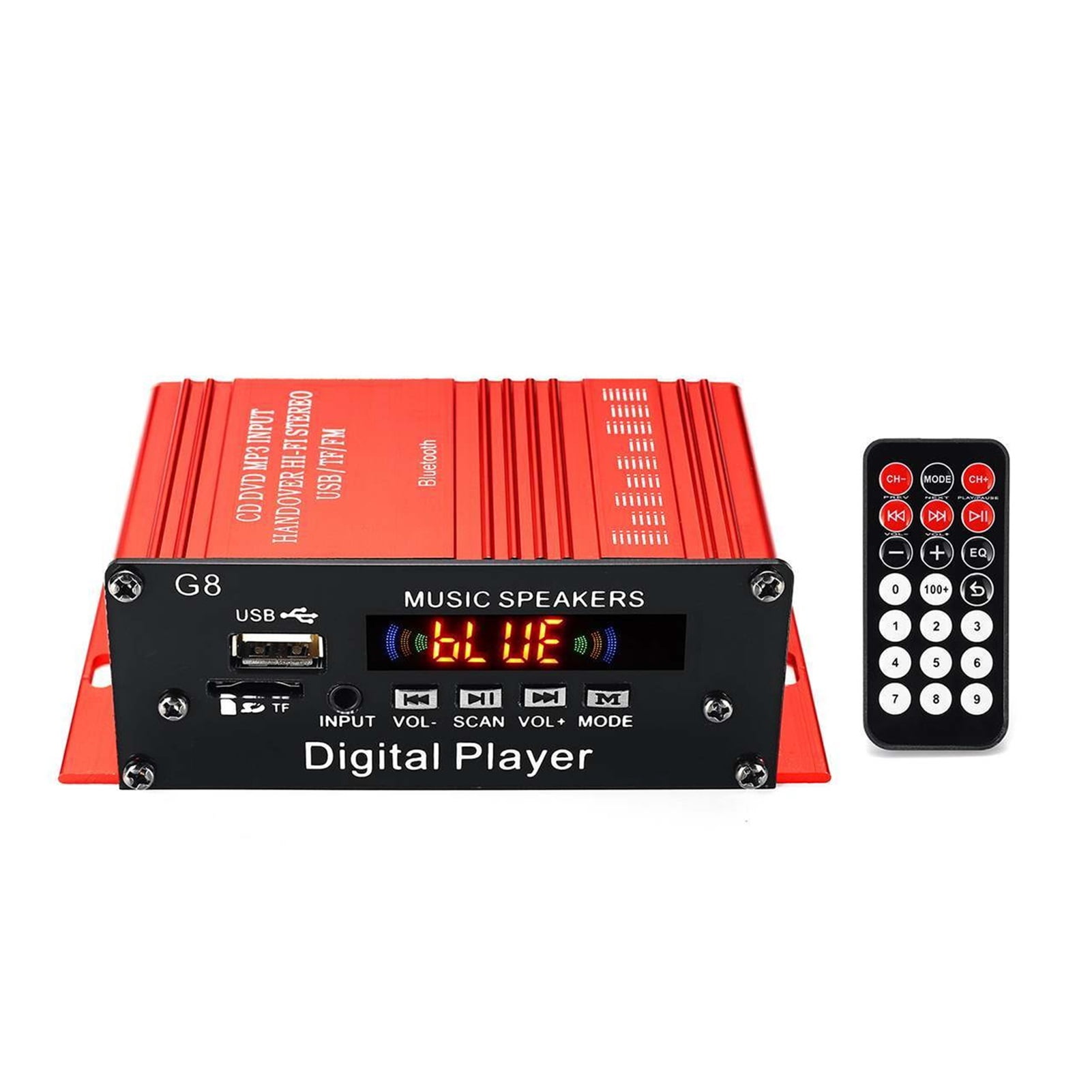 100+100W 12V Audio Amplificador HIFI Audio Power Amplifier Bluetooth ...