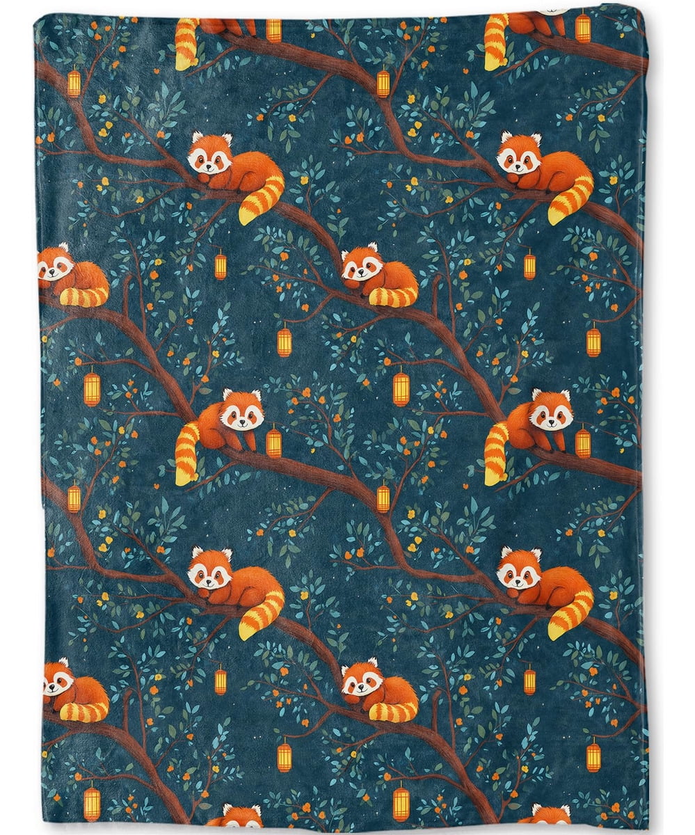 100*130Ainori Hamster Blanket - Cute Cartoon Hamsters Light Blue ...