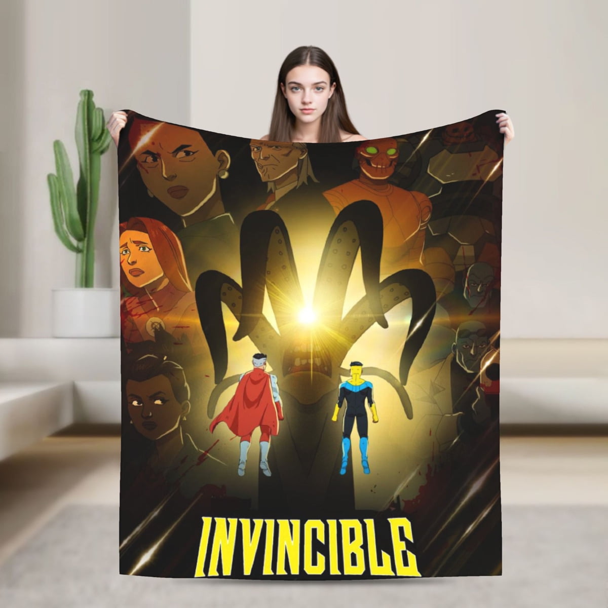 100*130New Style Anime Blanket Invincible Omniman Amazing Hero ...