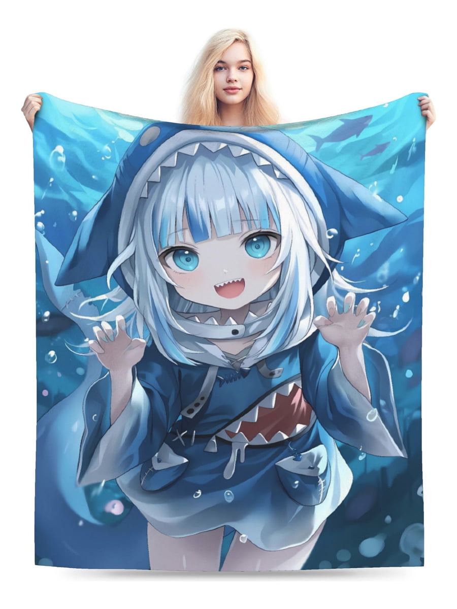 100*130cmManta Gawr Gura Para Kimono Saba Sameko, De Calidad, Cálida - Walmart.com