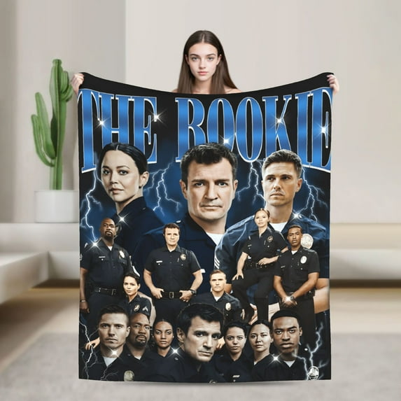 100*130cmManta De Franela The Rookie Tv Show, Ropa De Cama Suave Y Du ...