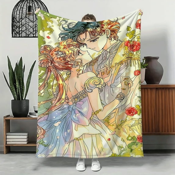 100*130cmManta De Franela Top Pick Romantic Couple Rose Garden - Vibr ...