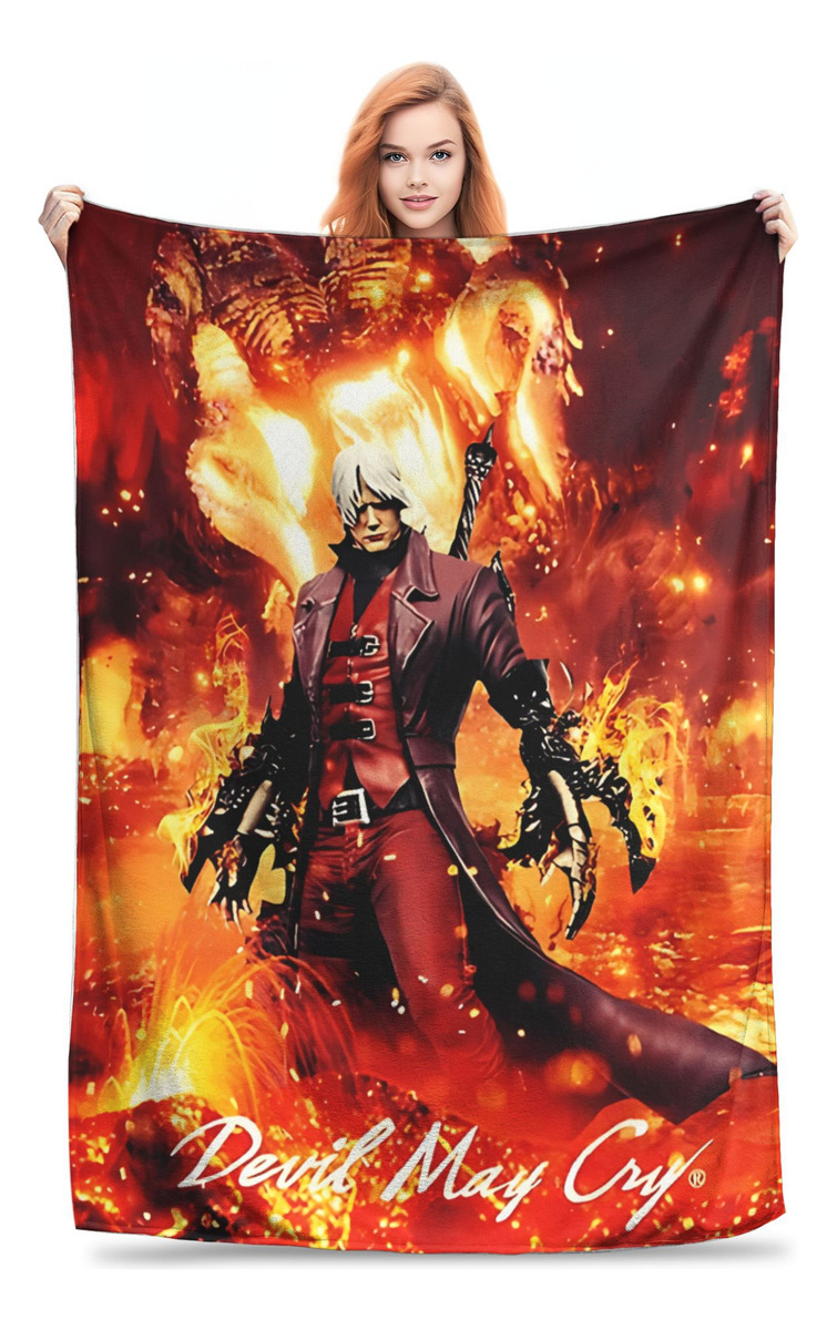100*130cmManta De Peluche Para Niños Devil May Cry Dante Super Warm ...