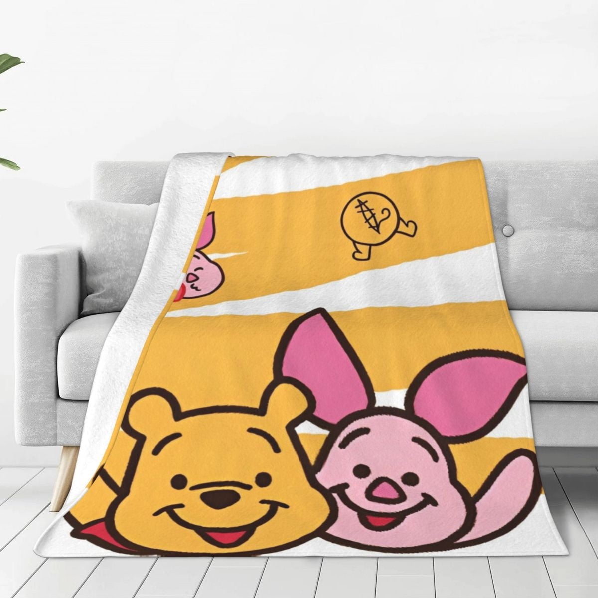 100*130cmManta Relax Winnie The Pooh Con Forma De Lechón, Cálida Y De ...