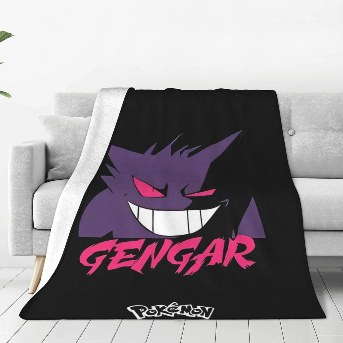 100*130cmMantas Japonesas De Anime Gengar Pokémon, De Calidad, Suaves ...