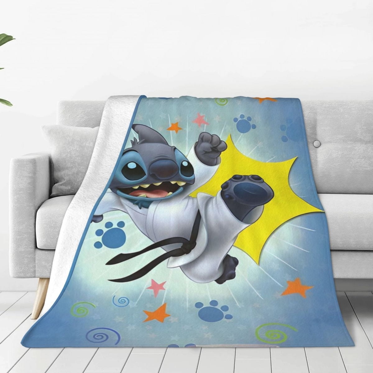 100*130cmMantas Minison De Stitch Con Dibujos Animados De Calidad, Cá ...