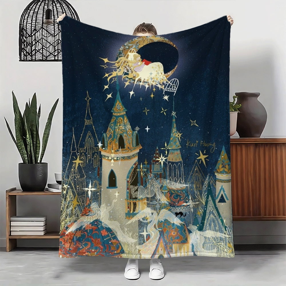 100*130cmMejor Selección: Moon Girl Y Starry Castle, Digital De Alta ...