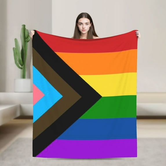 100*130cmNew Christmas Edition Ropa De Cama De Felpa Progress Pride ...