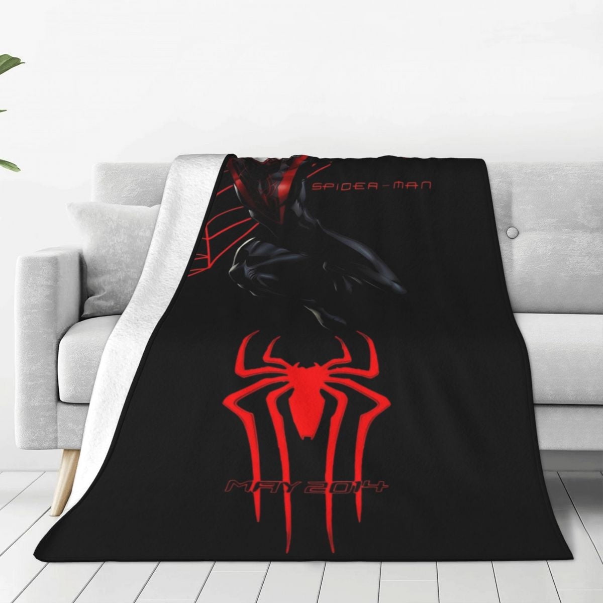 100*130cmThe Amazing Spider-man, Manta Cálida Para Viajes Y Ropa De C ...