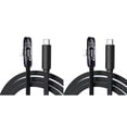 100/150/200cm Length 100W Power Delivery Type C Cable With Flat Right ...