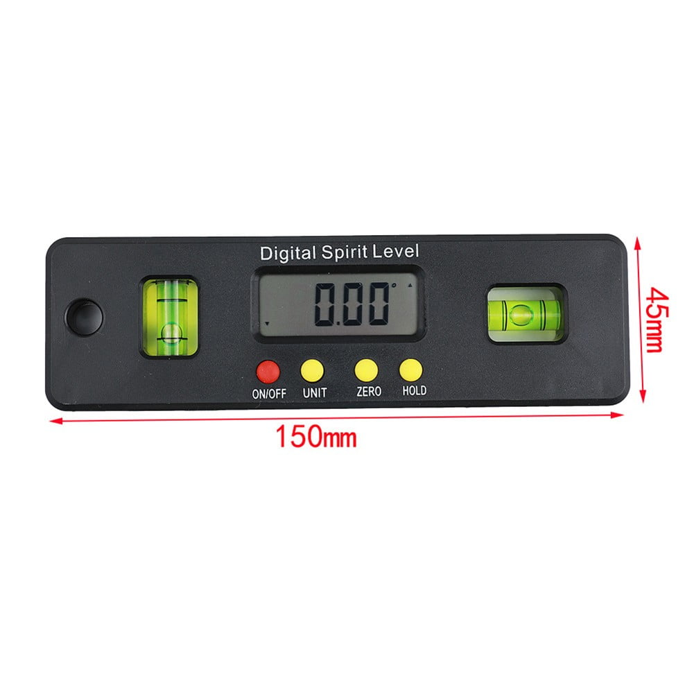 100/150/200mm Digital Level Electronic Angle Meter with Magnetic Base ...