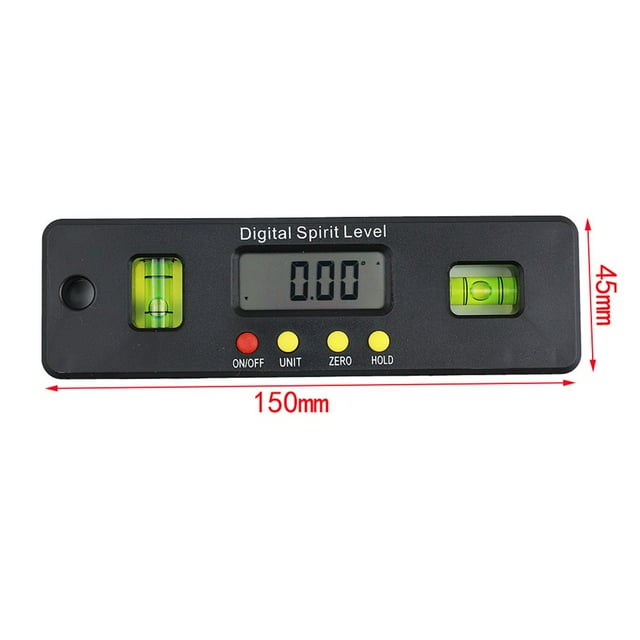 100/150/200mm Digital Level Electronic Angle Meter with Magnetic Base ...