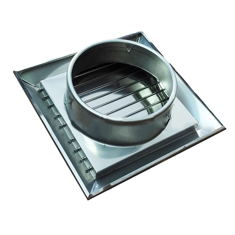 100/150Mm Stainless Steel Movable Square Vents External Wall Rain Cap ...