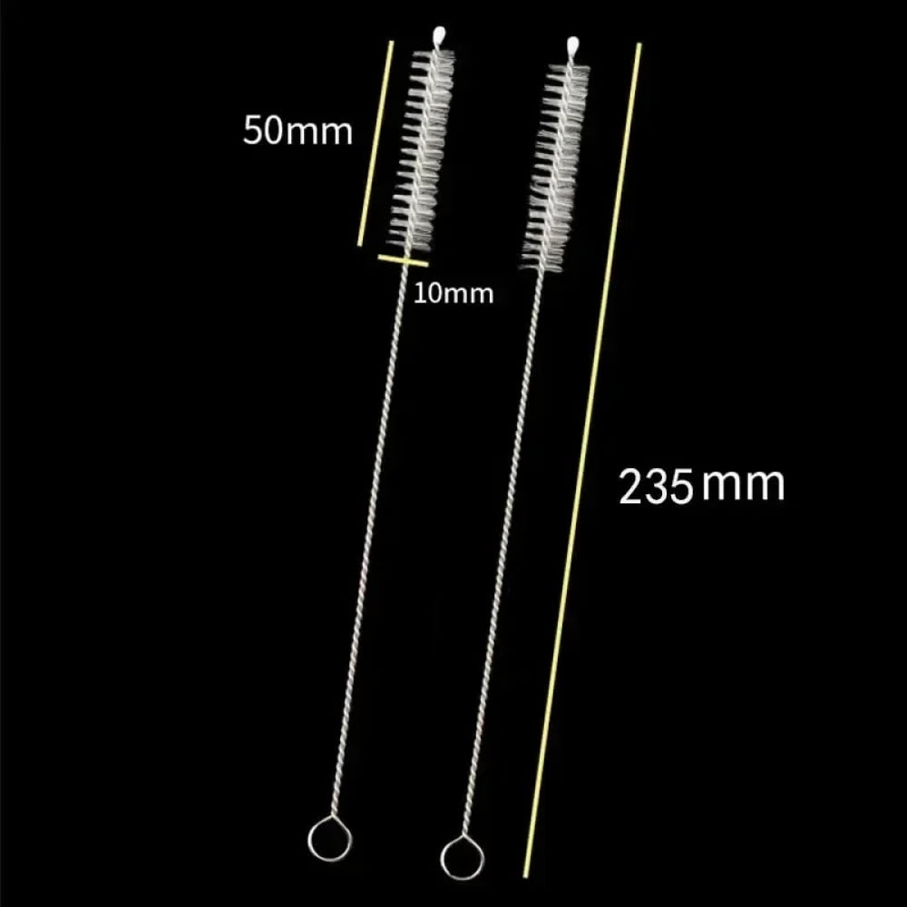100-1PCS Straw Cleaning Brush Reusable Tube Pipe Cleaner Stainless ...