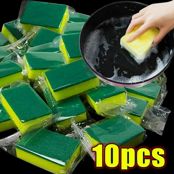 100/1Pcs Kitchen Dishwashing Soft Sponge Absorbent Clean Rub Pot Rust ...